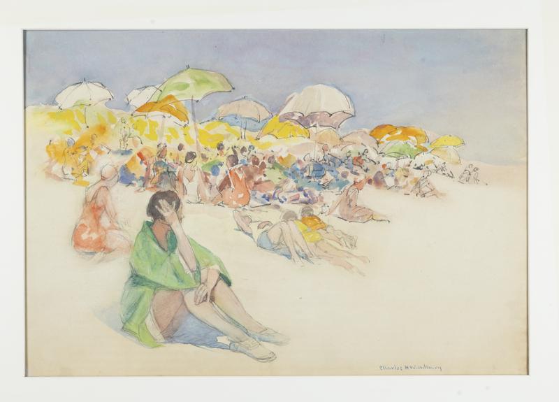 Bathers and Umbrellas | MIT Museum