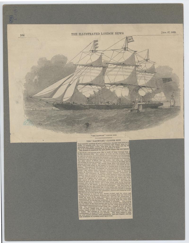 Clipper Ship Dreadnought Off Tuskar Light | MIT Museum