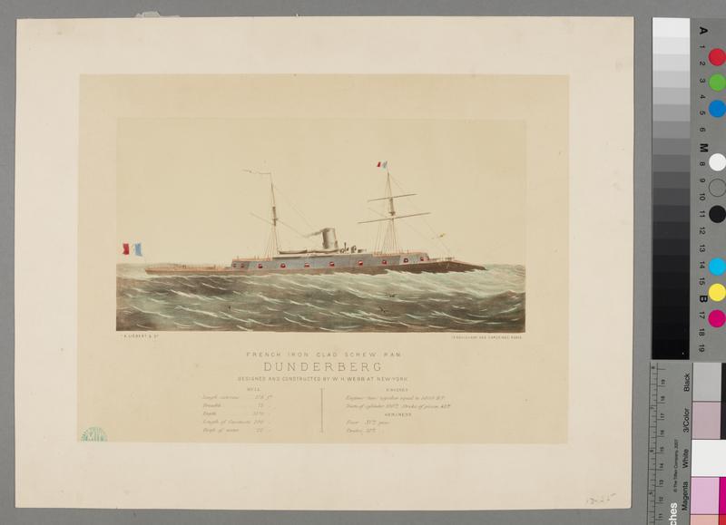 French Iron Clad Screw Ram Dunderberg | MIT Museum