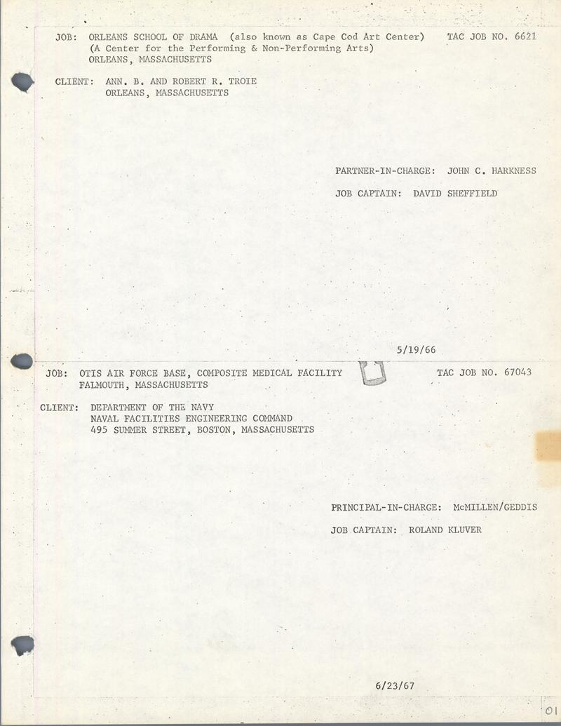 Composite Medical Facility, Otis Air Force Base | MIT Museum