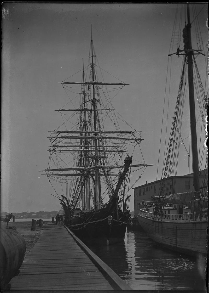 Whaleship barque Alice Knowles of New Bedford, nearly ready for sea ...