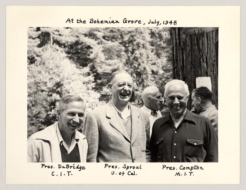 Karl Taylor Compton, Lee Alvin DuBridge and Robert Gordon Sproul at ...