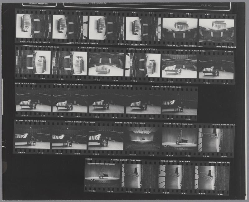 Contact sheet of John L. Buttrick at piano, 1982 | MIT Museum