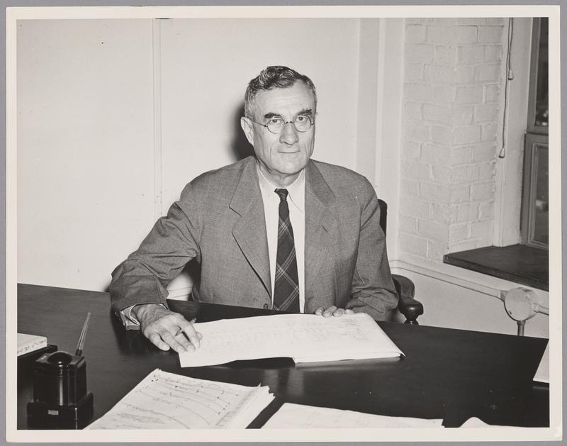 Warren K. Lewis at desk | MIT Museum