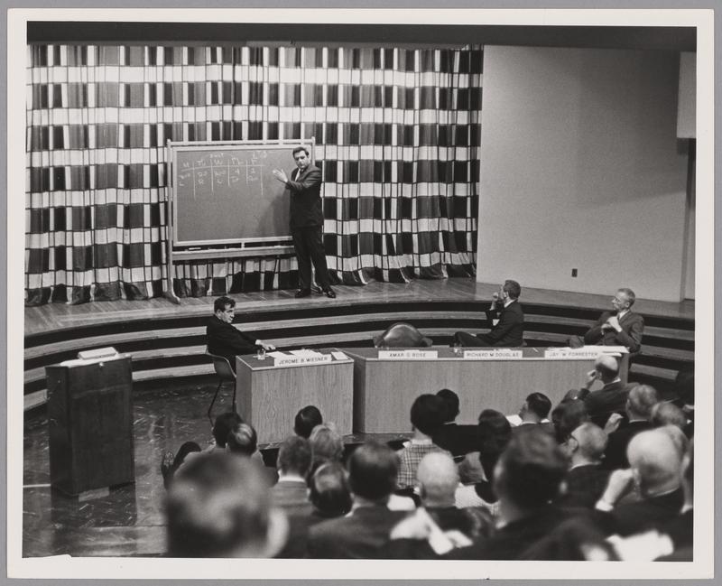 Jerome Bert Wiesner presenting at Guidance Conference, 1967 | MIT Museum