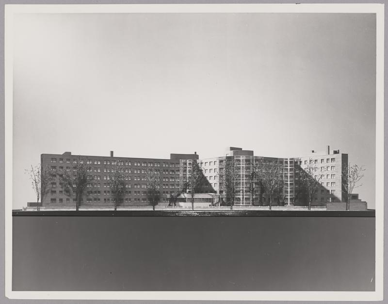 Building W07, Everett Moore Baker House, architectural model, 1947 ...
