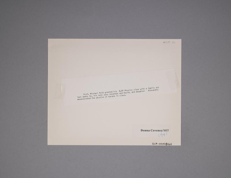 Michael S. Feld lecturing, 1991 | MIT Museum