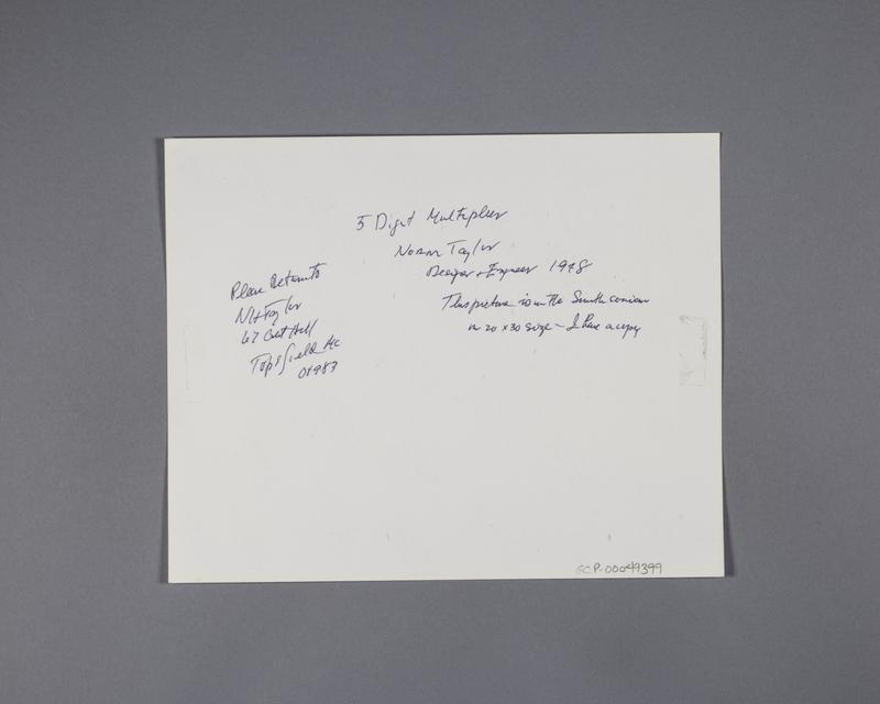 Computers -- Individual Computers -- Whirlwind Computer -- Norm Taylor ...