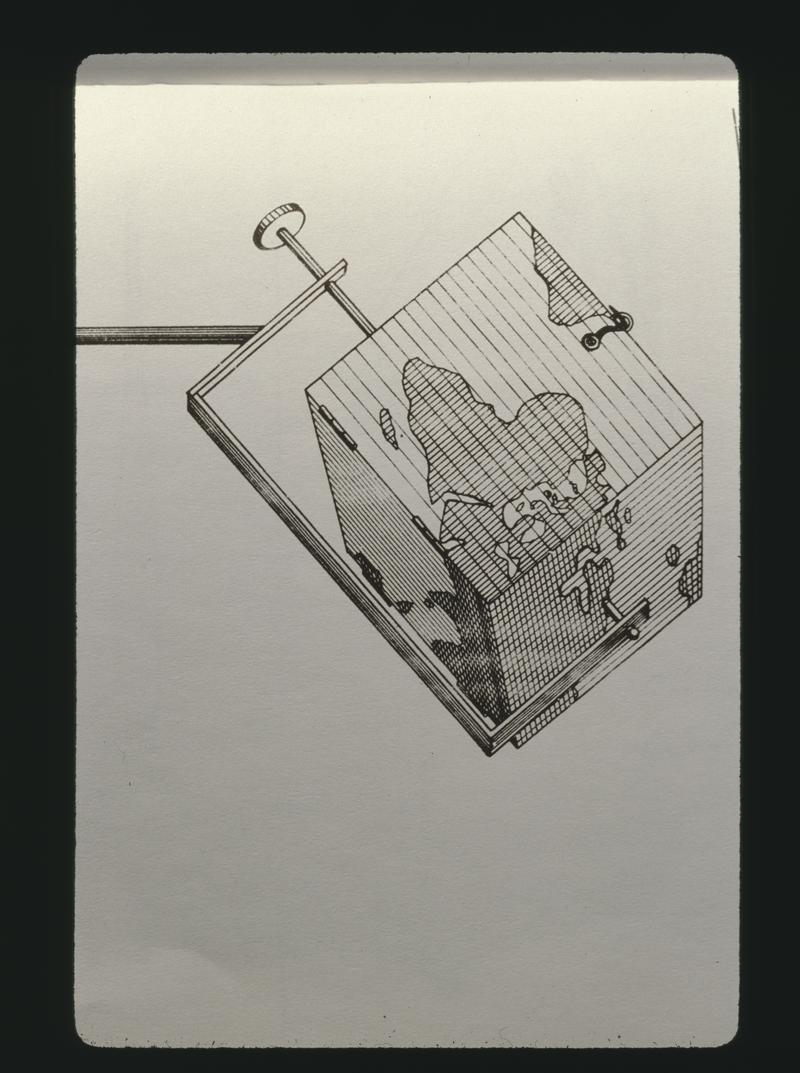 Drawing of Cubic Map of the Earth | MIT Museum