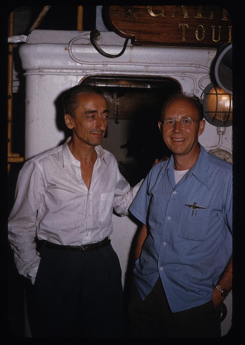 Jacques Cousteau, H.E. Edgerton, 1954 | MIT Museum