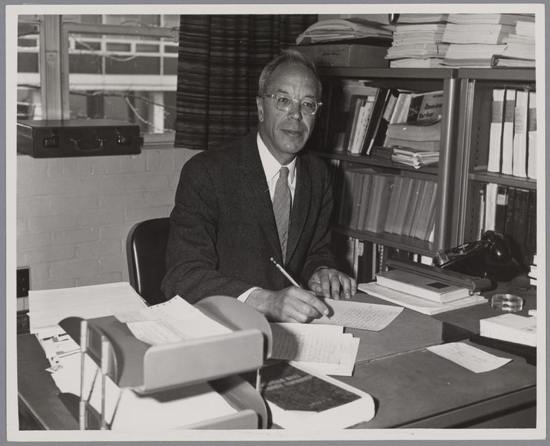 Manson Benedict in office | MIT Museum