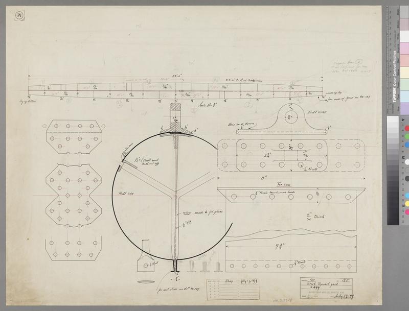 Steel topsail yard # 499 | MIT Museum