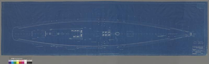 82' l.w.l. sloop class "J" deck plan | MIT Museum